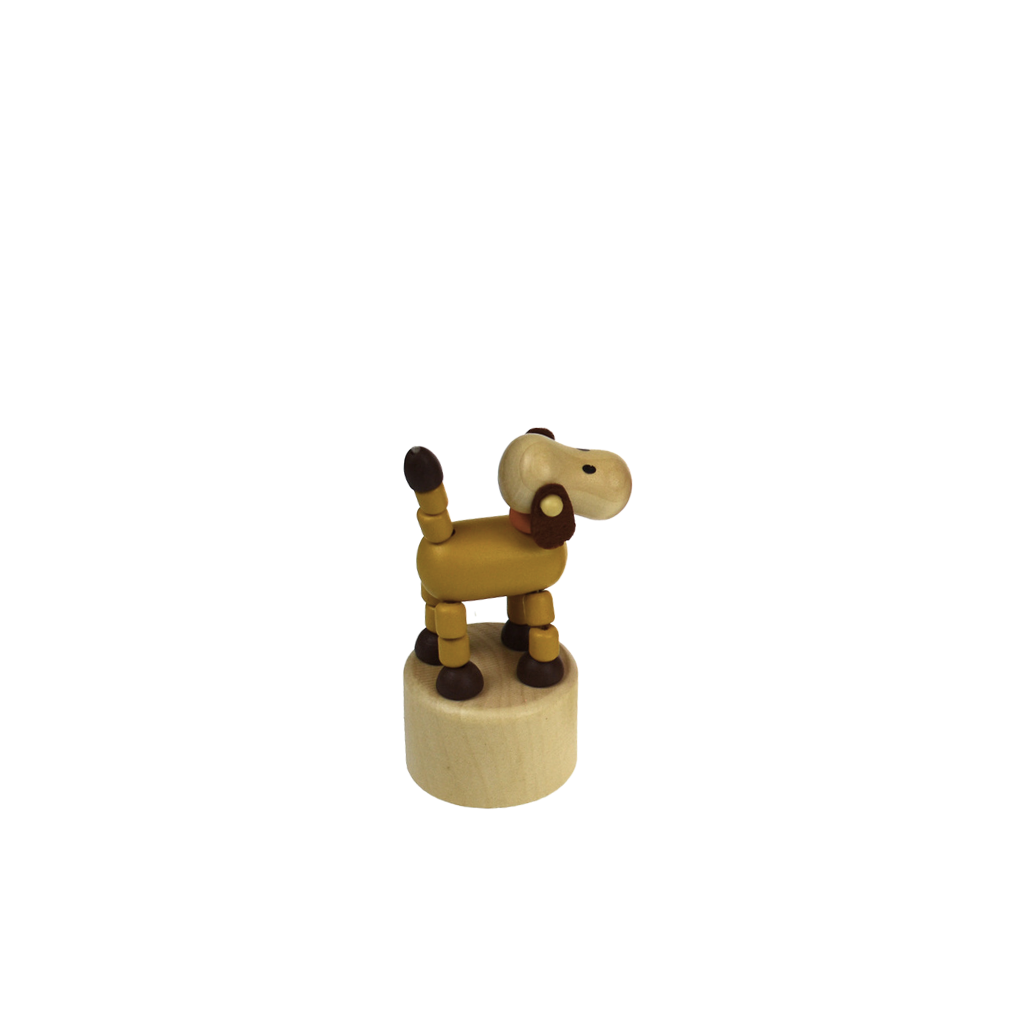 Wooden Dancing Push Puppet Farm Animal Dog – Speckled Hen Store