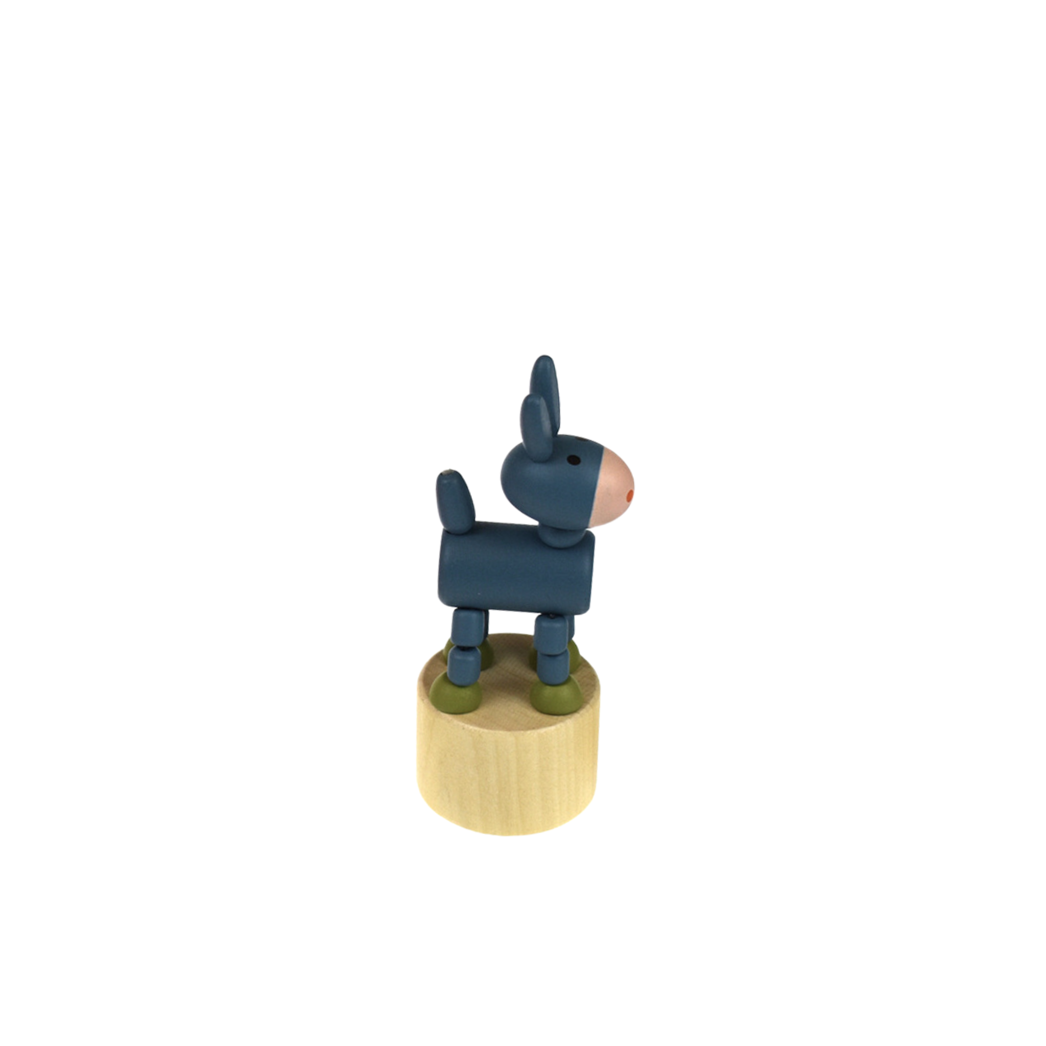 Wooden Dancing Push Puppet Farm Animal Donkey – Speckled Hen Store