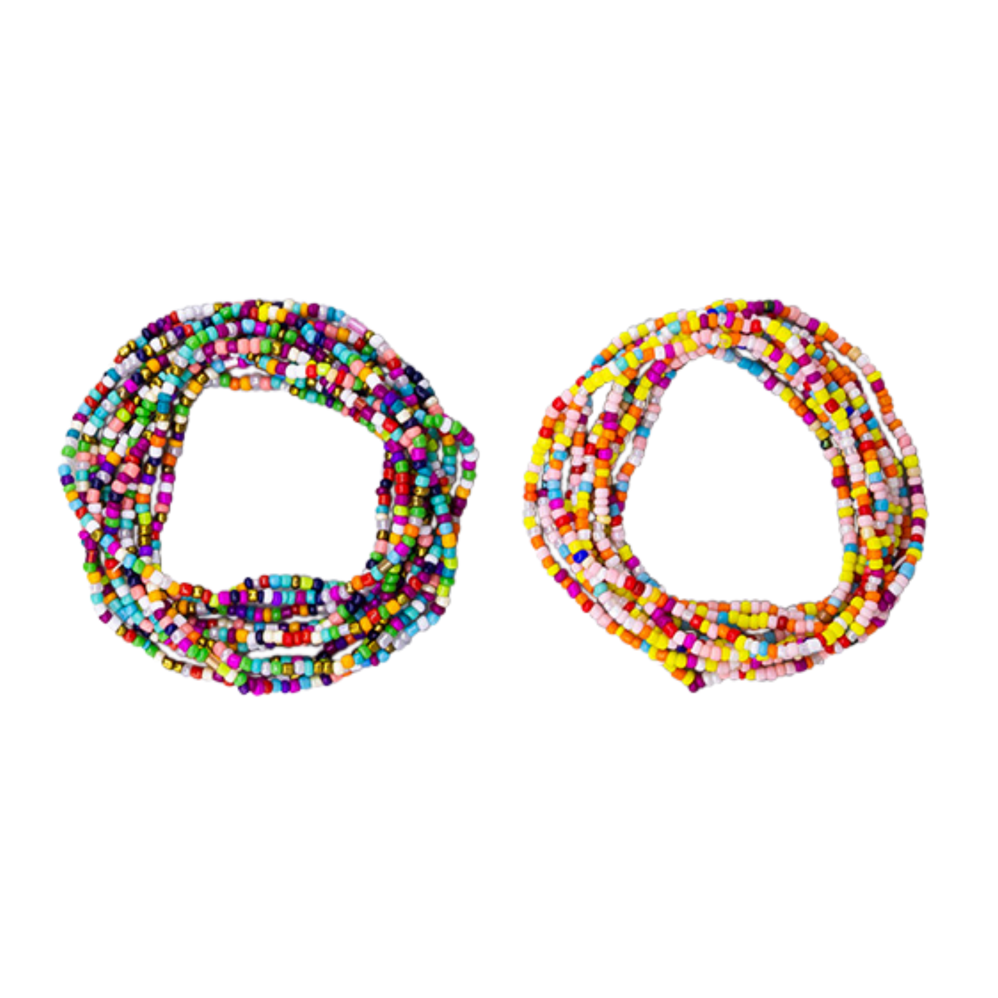 Set Of 2 Multi-Coloured Beaded Bracelets – Speckled Hen Store