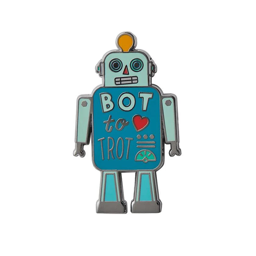 Bot To Trot Enamel Pin – Speckled Hen Store